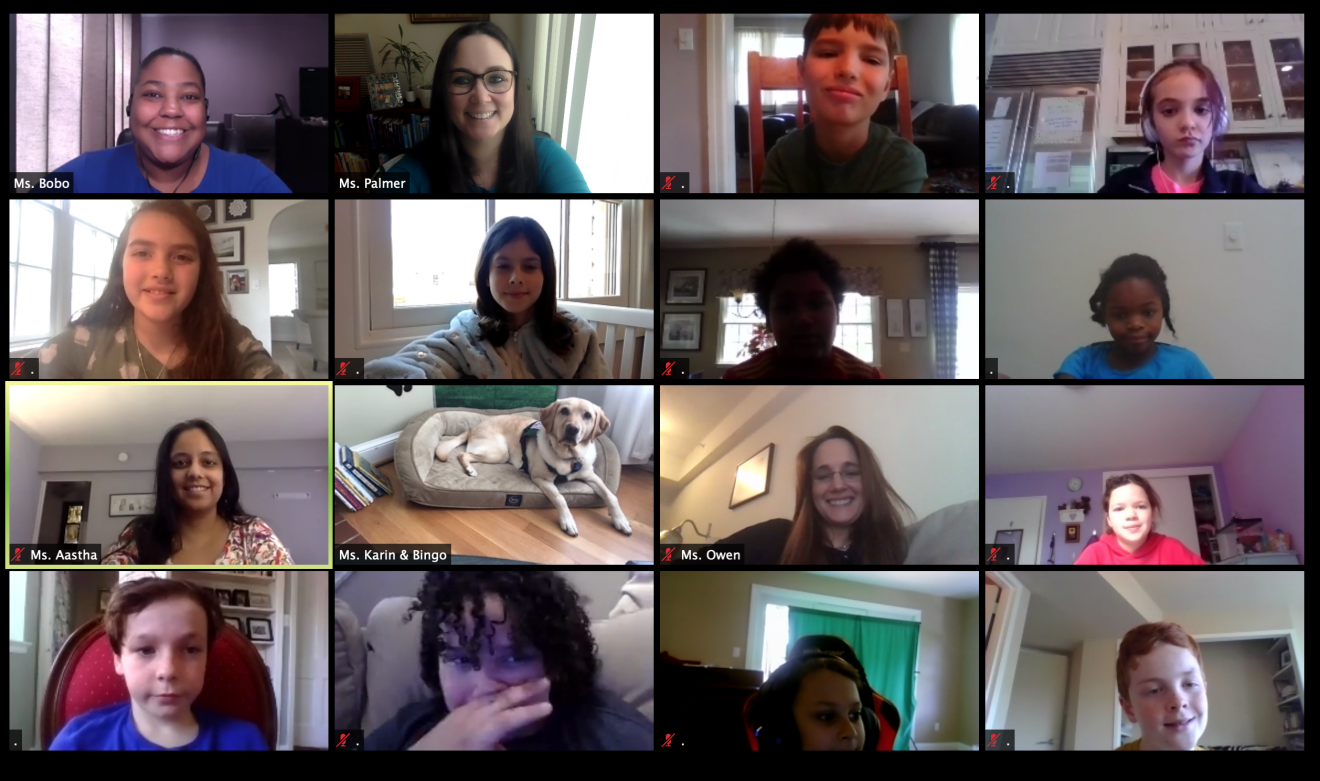 Bingo Joins Distance Learning Classes | The Lab School